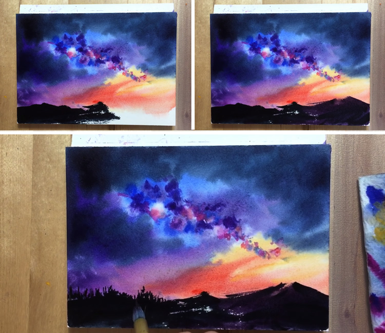 Starry Night Painting: Using Easy Watercolor Techniques To Paint Galaxies